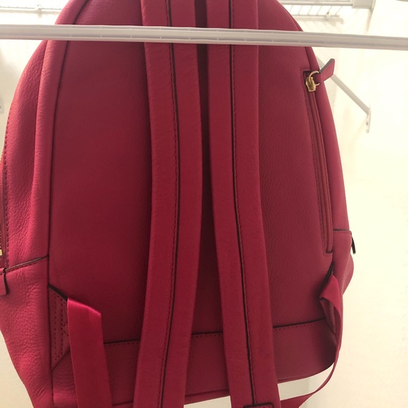 Michael Kors | Bags | Michael Kors Pink Leather Backpack | Poshmark